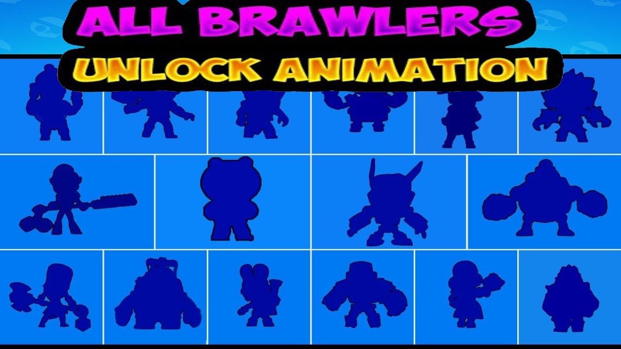 Brawl Stars - All Brawlers Unlock Animation on reverse Chromatic to ...