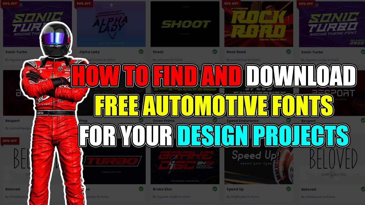 How to Find and Download Free Automotive Fonts for Your Design Projects ...