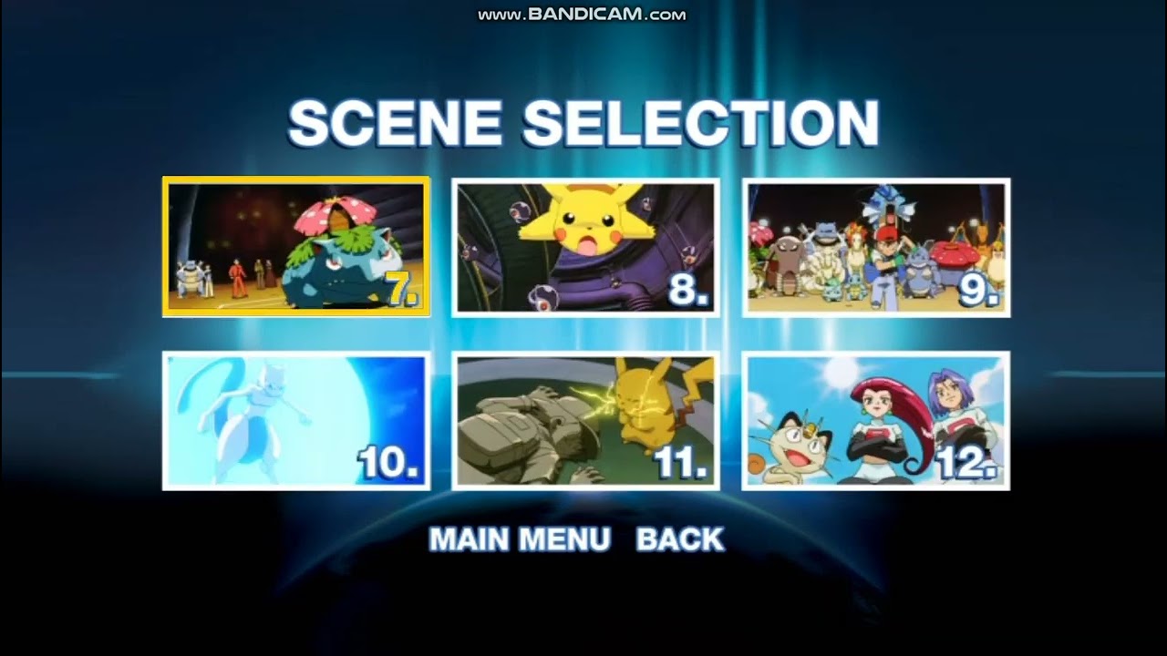 Pokemon The First Movie Dvd Menu