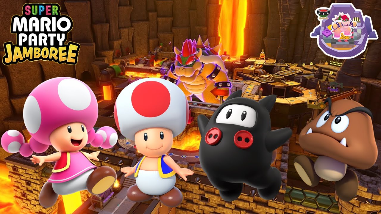 Super Mario Party Jamboree - Toadette vs Toad vs Ninji vs Goomba - King ...
