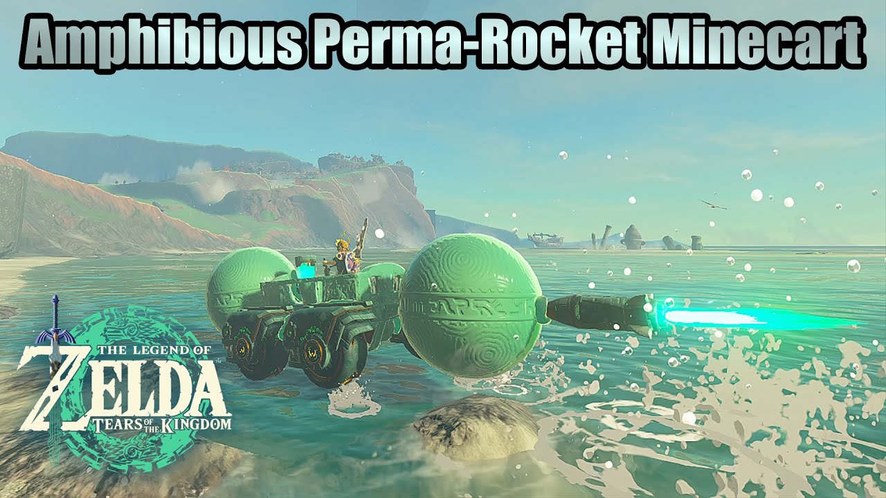 Perma-Rocket Amphibious Minecart - Tears of the Kingdom - YouTube