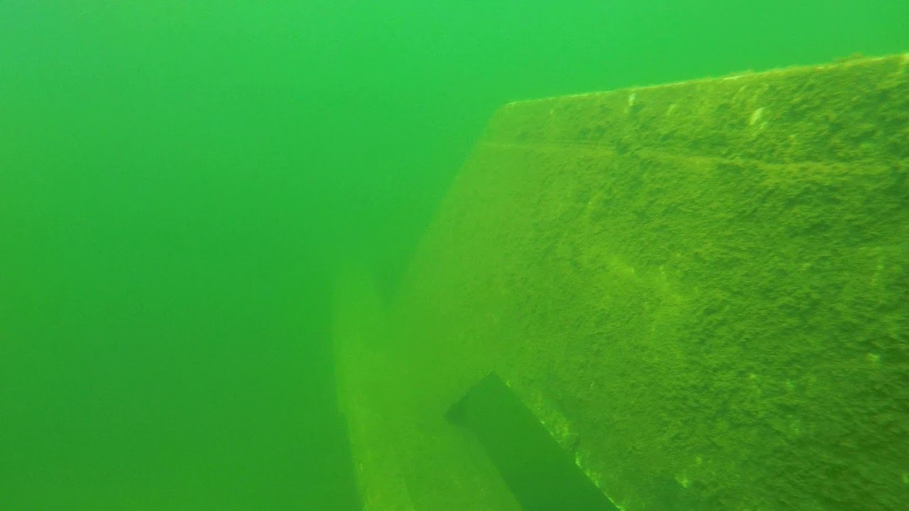 Sunken boat at Blue Stone Dive Resort in Thomasville, NC during open ...