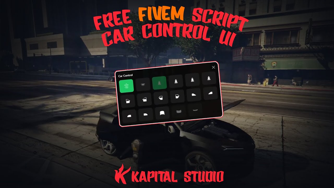 FREE FiveM Script - Car Control UI - YouTube