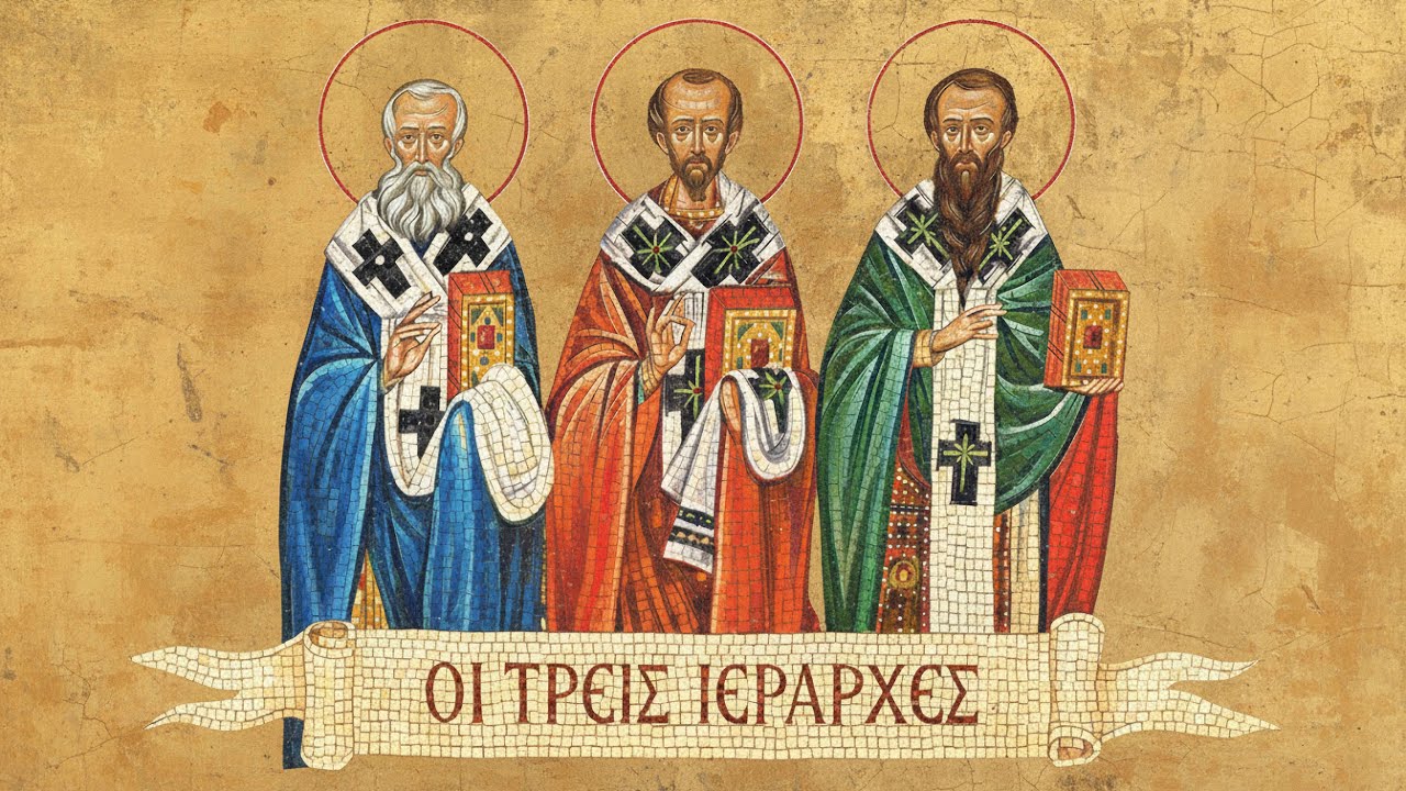 Οι Τρεις Ιεράρχες | Ανάγνωση & Απολυτίκιο από παιδική χορωδία - YouTube