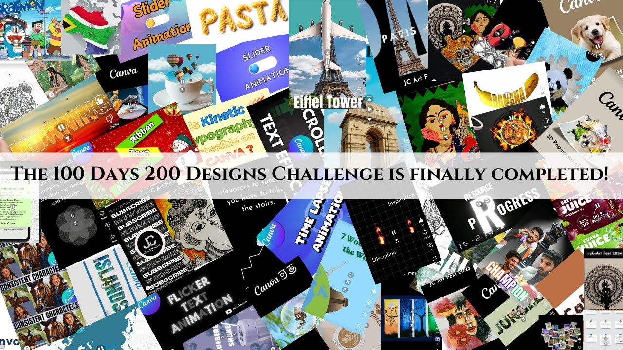 The 100 Days 200 Designs Challenge is finally completed! Here’s a quick ...