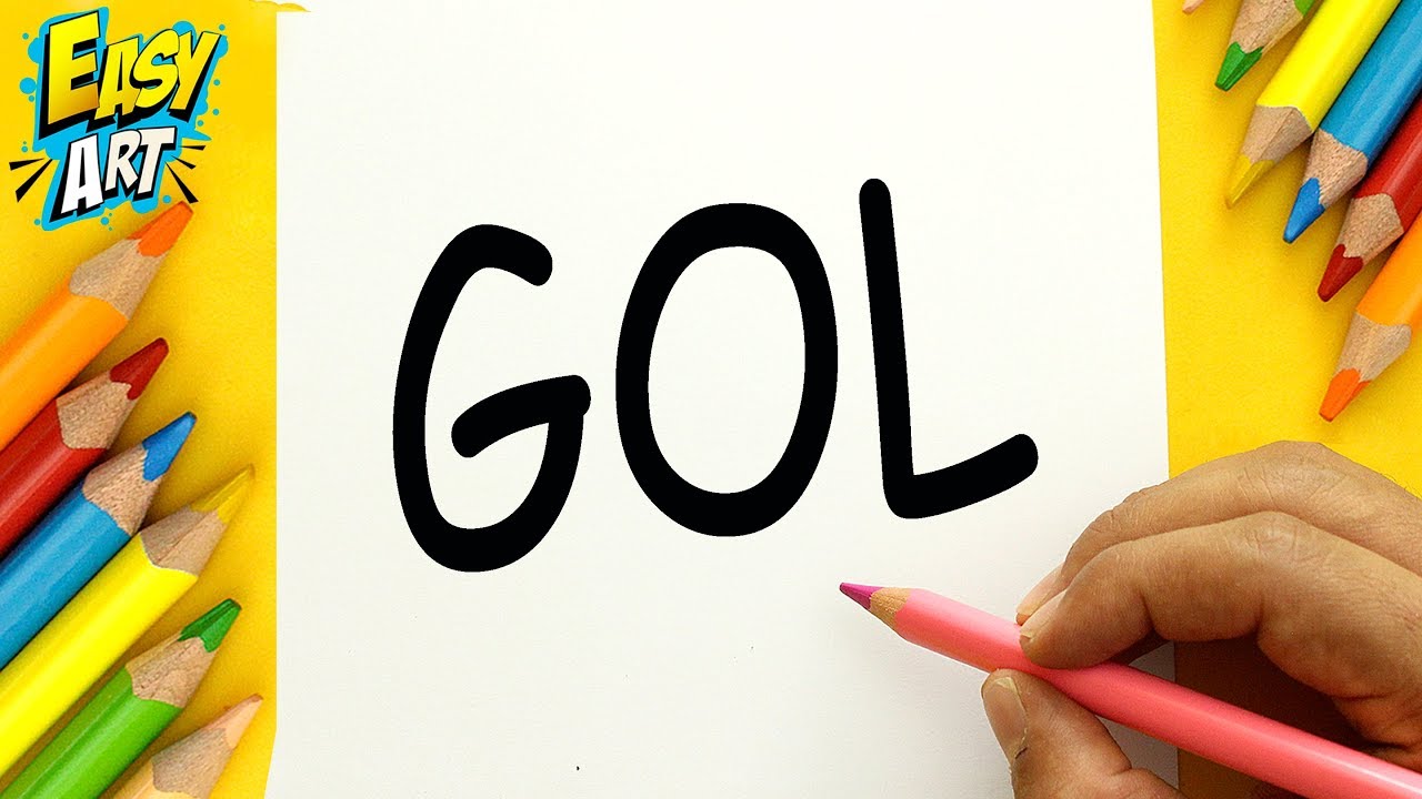 SUPER TRUCO - Cómo Transformar la palabra GOL en un Dibujo - Dibujos ...