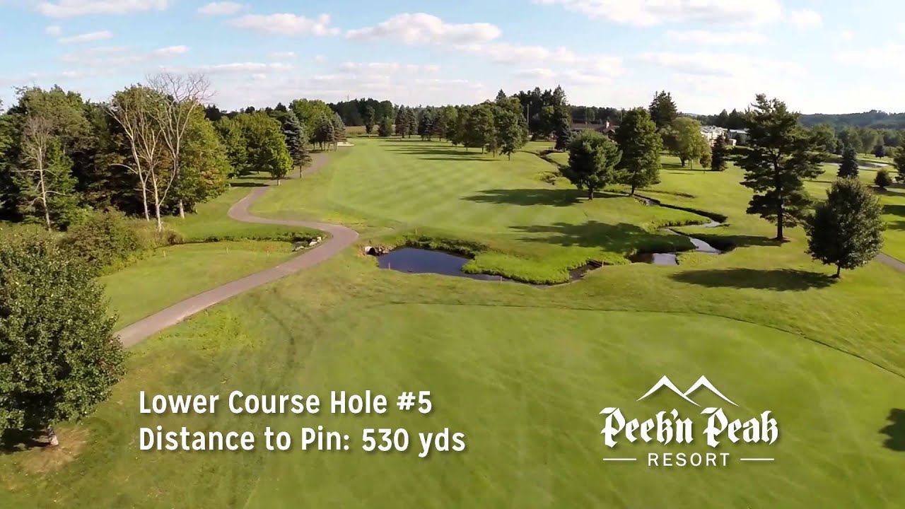 Peek'n Peak Lower Course Hole #5 - YouTube