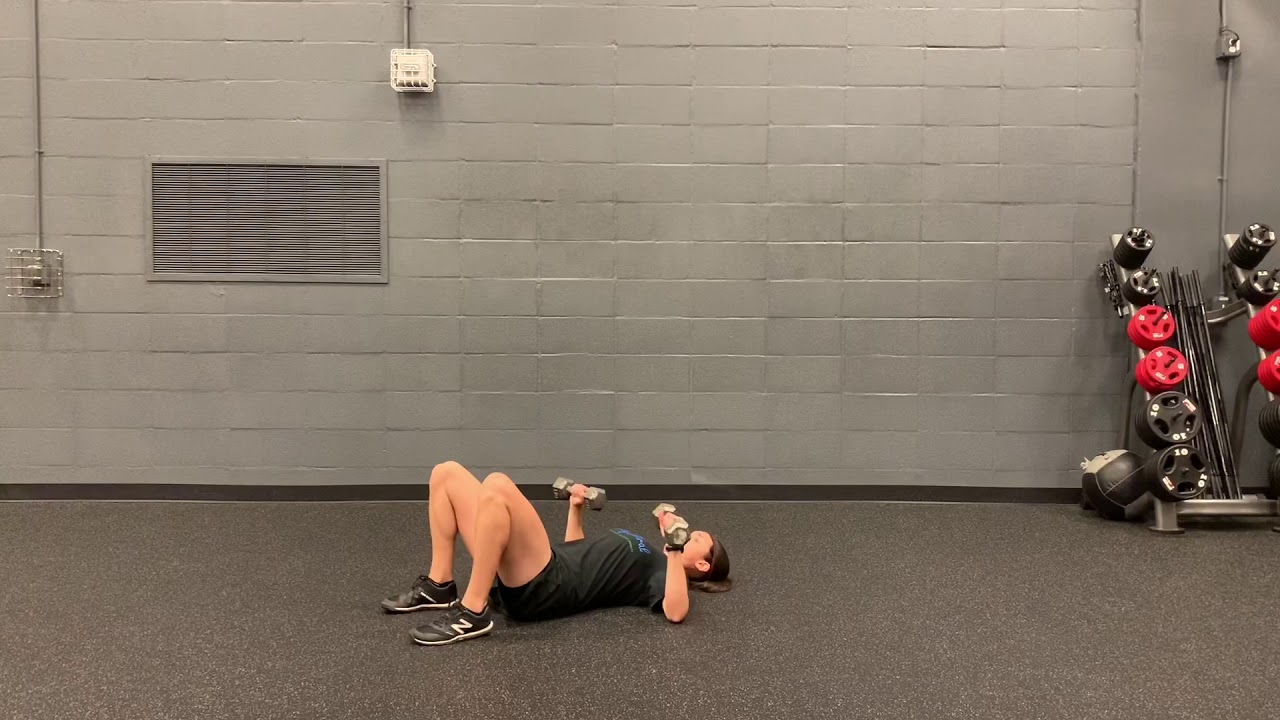 Dumbbell Bridged Chest Press - YouTube