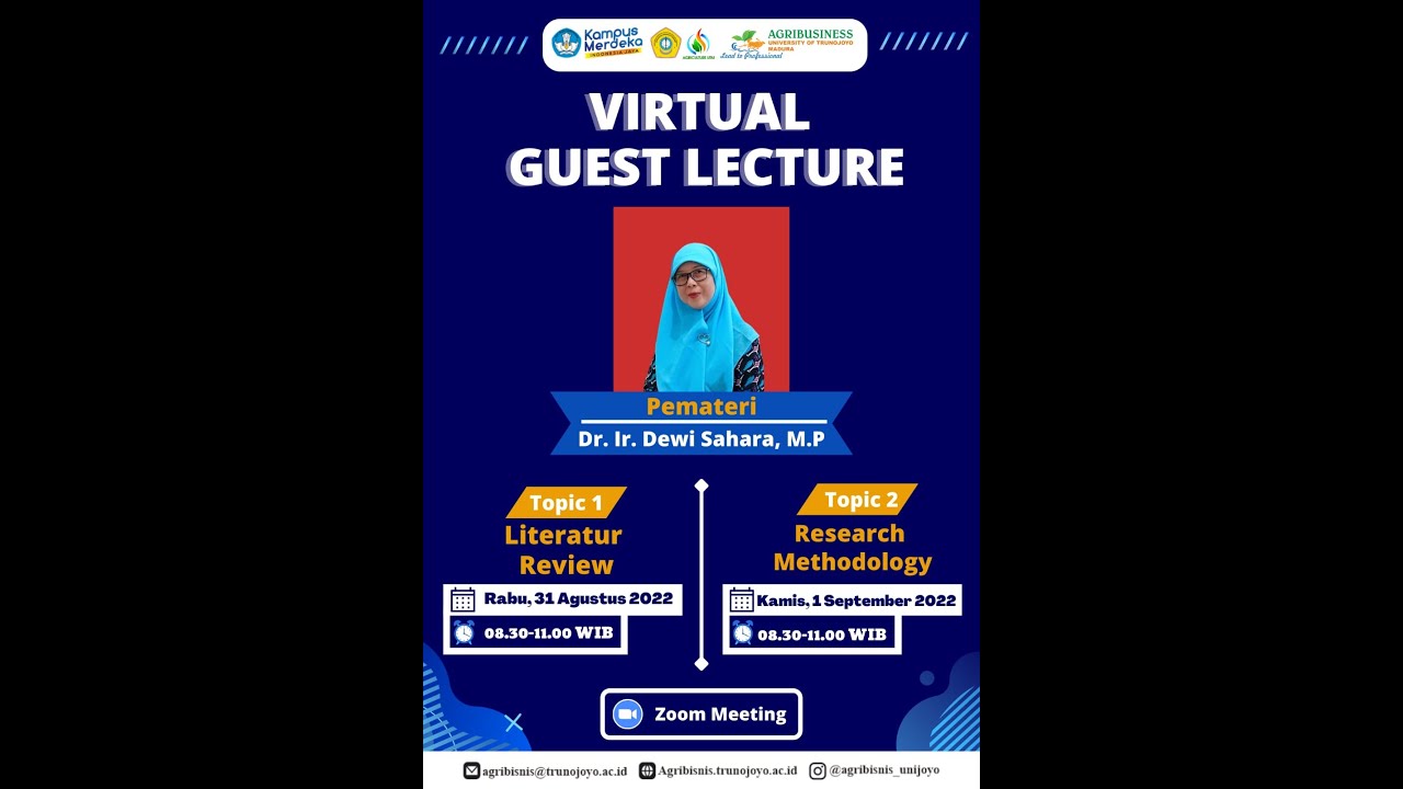 virtual guest lecture Dr. Ir. Dewi Sahara, MP - YouTube