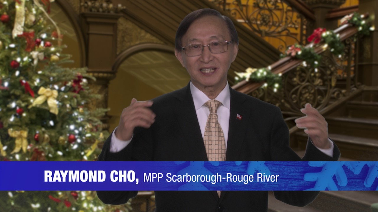 2016 Holiday Greetings from MPP Raymond Cho - YouTube