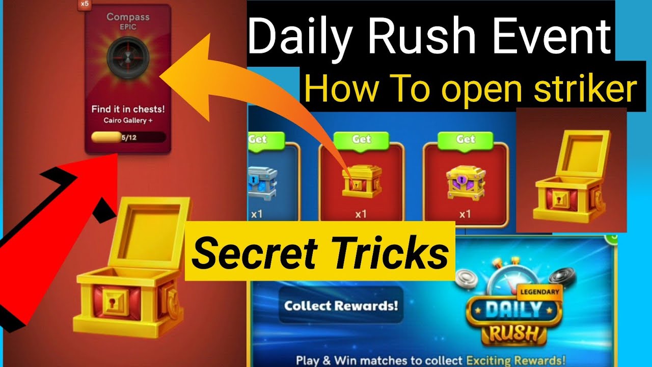 How to open strikers - Daily Rush Event - Secret Trick's - Techno Aabid ...
