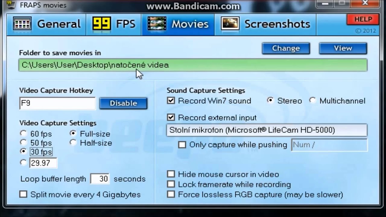 TUTORIAL - JAK NASTAVIT FRAPS - YouTube