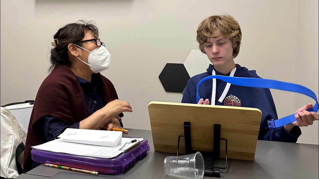 Gabe an autistic and Nonspeaking Teen communicates thru Spelling and ...