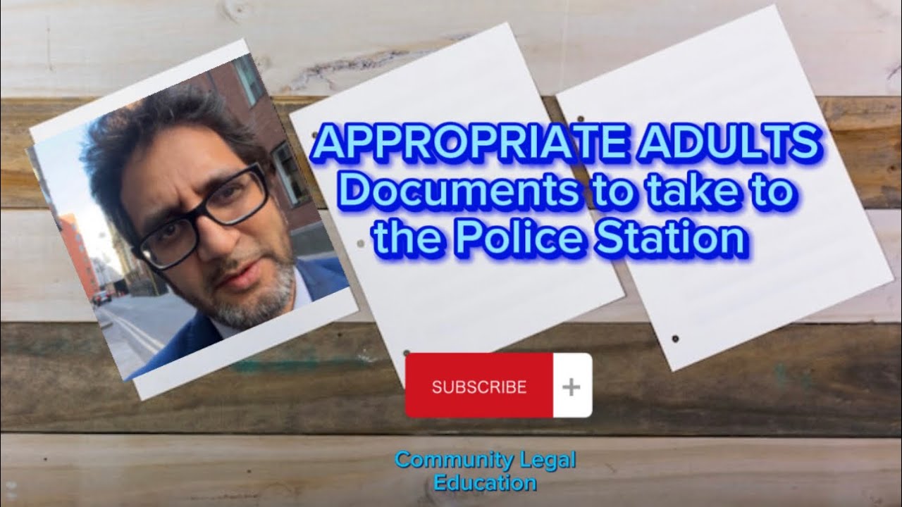 Appropriate Adults - Documents to take to the Police Station - YouTube