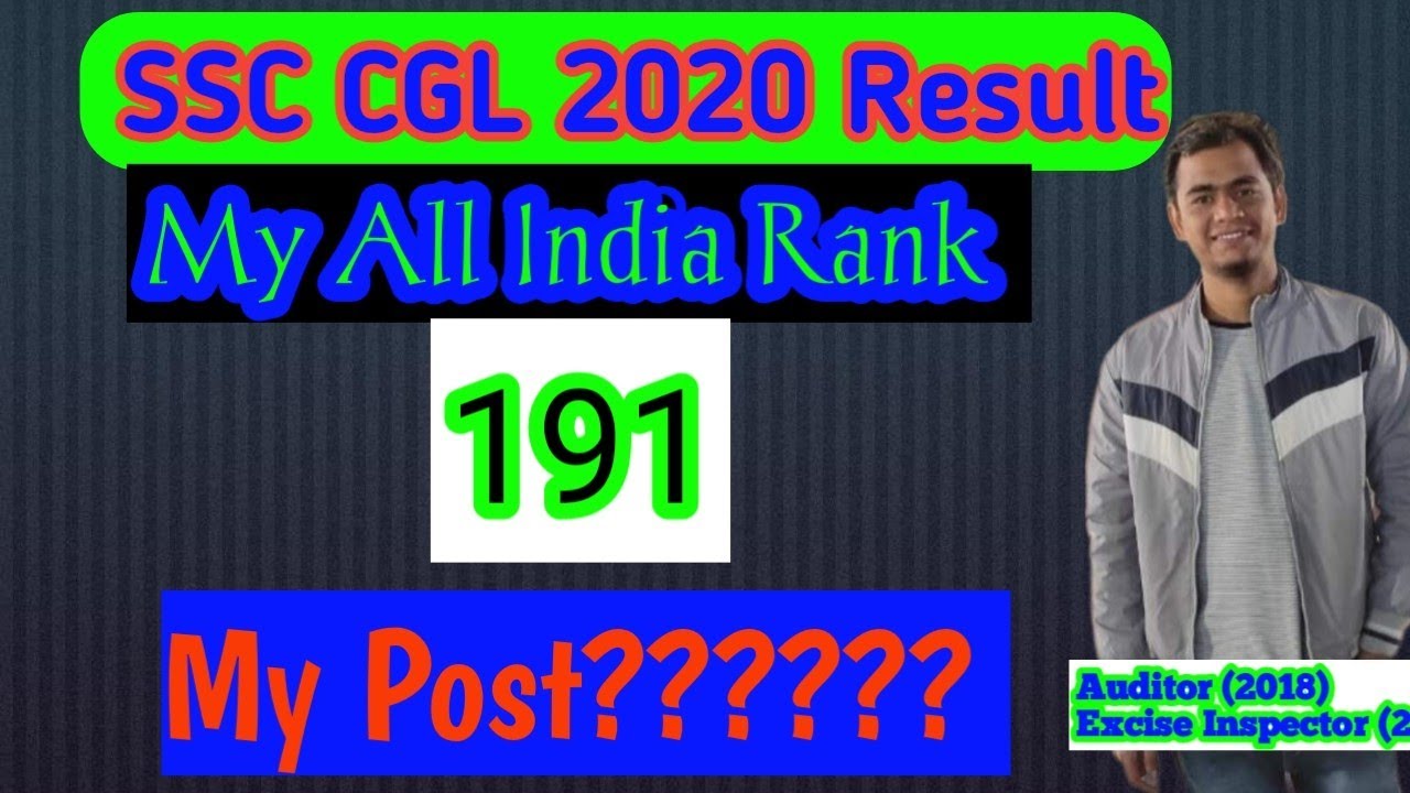 My Rank in Cgl 2020 All India Rank 191 My post #ssc #ssccgl #ssccgl2022 ...
