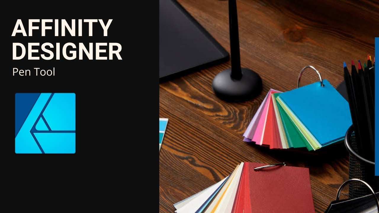 How to use the pen tool with affinity designer - YouTube