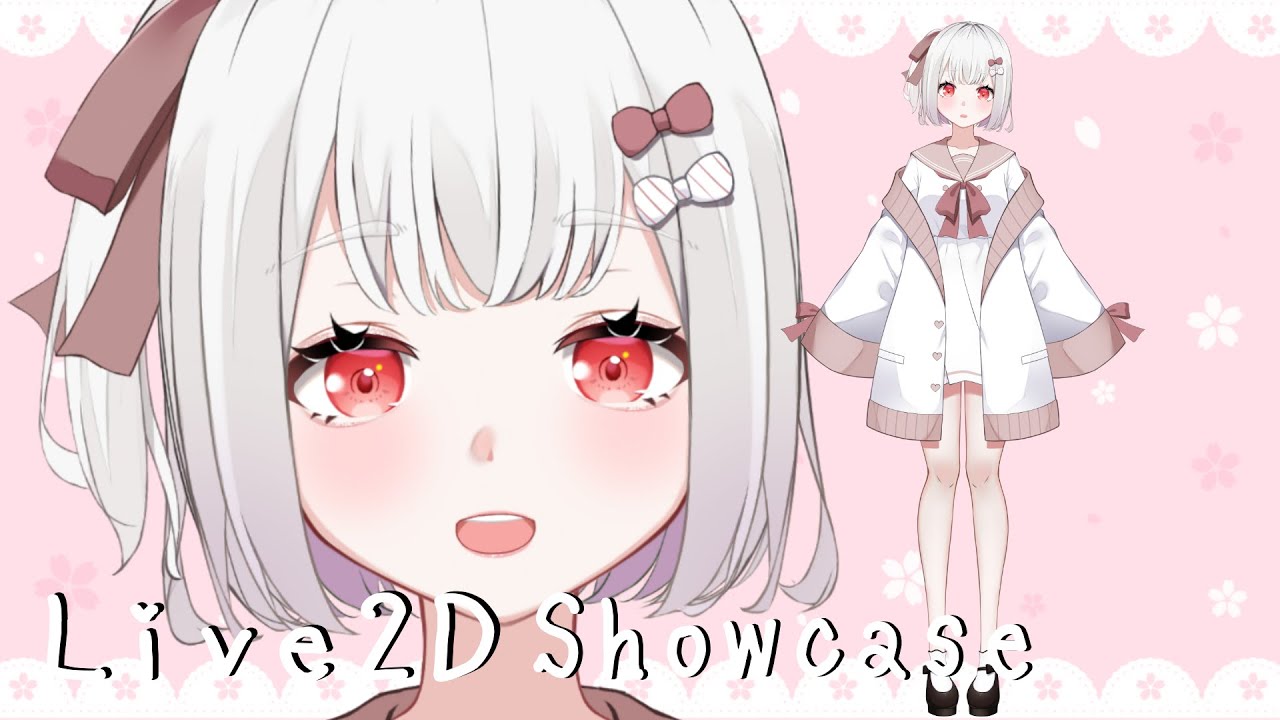 [Live2D Showcase] white hair girl【VTuber】【Live2D】 - YouTube
