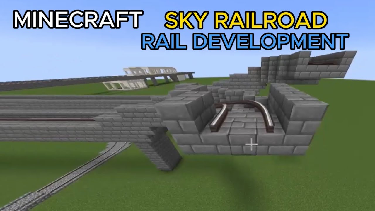 Minecraft 1.20.1: SKY RAILROAD RAIL DEVELOPMENT - YouTube
