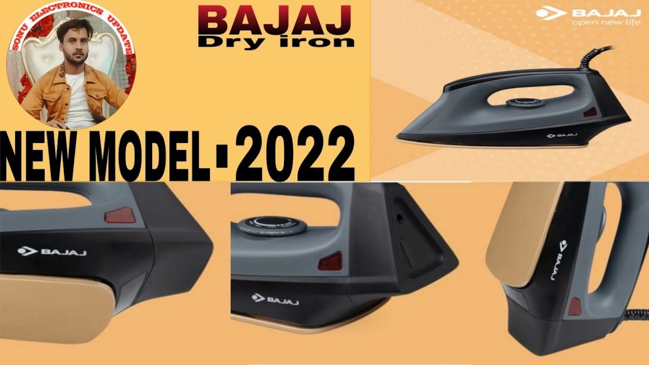 Bajaj Herculo 1100 Watts Dry Iron, Black & Grey | Bajaj dry iron | dry ...