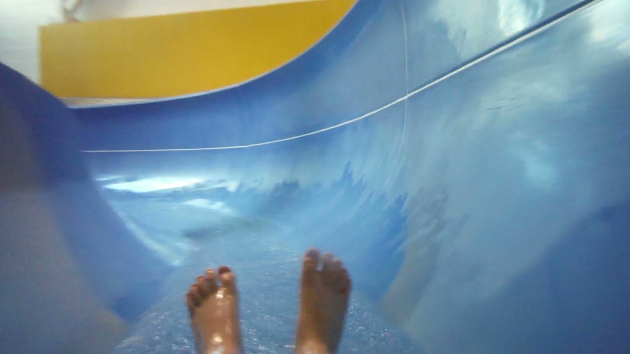 Blue Tube Waterslide POV, Landrex Water Play Centre, Servus Place, St ...