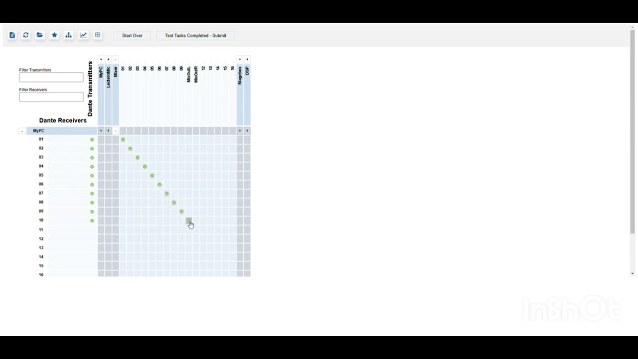 Dante level-2 Dc simulator certification test - YouTube