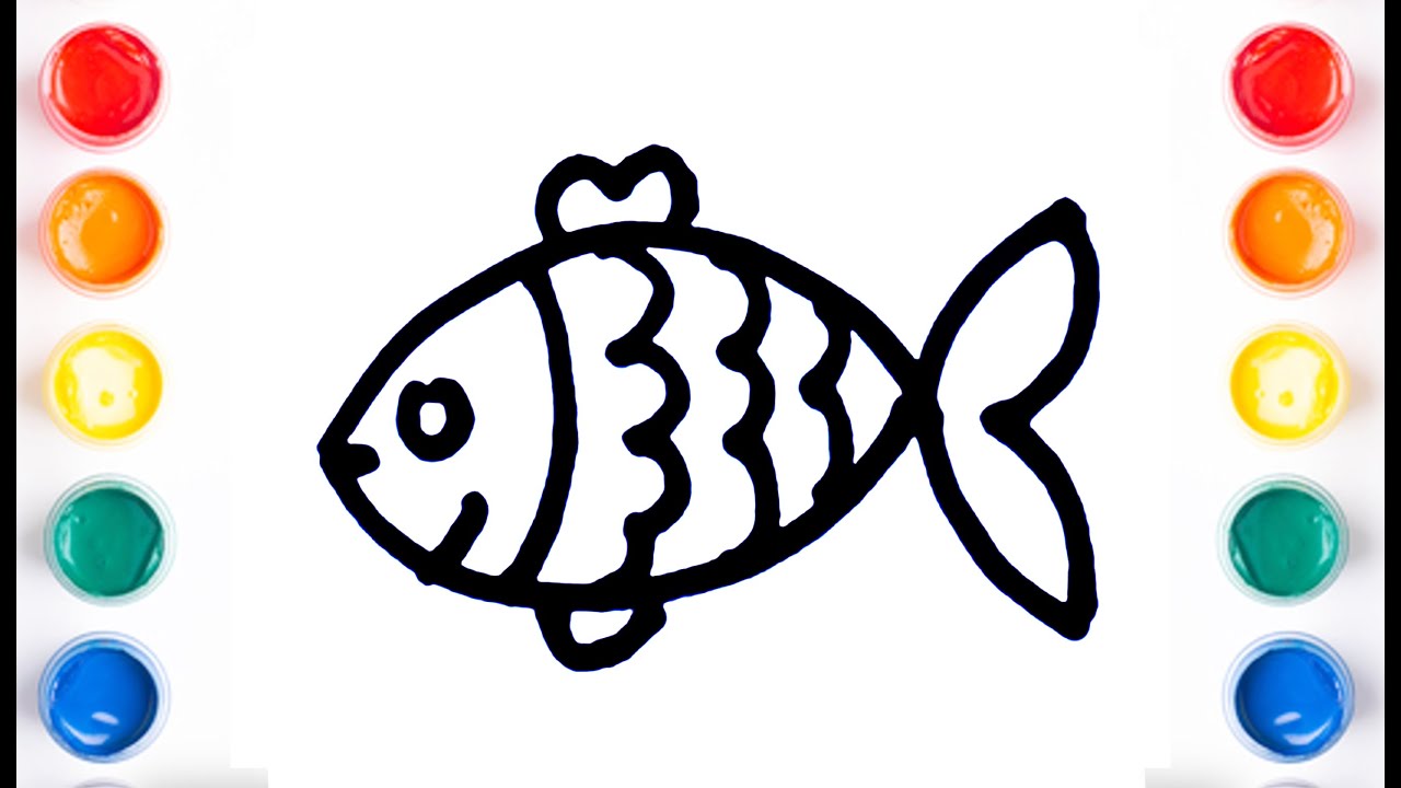 How to Draw Fish | Kids Learn to Draw Fish in Simple Steps - YouTube