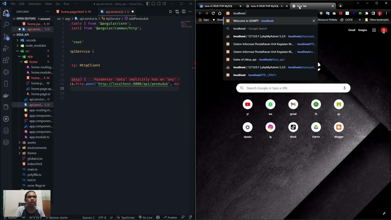 Aplikasi Mobile - IONIC 6 CRUD dengan MySQL Bagian 2 CREATE - YouTube