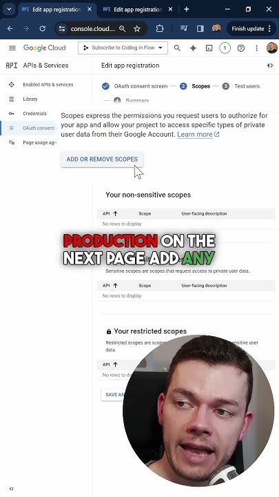 How To Set Up Google OAuth Credentials In Google Cloud Console (Authentication) #webdevelopment ...