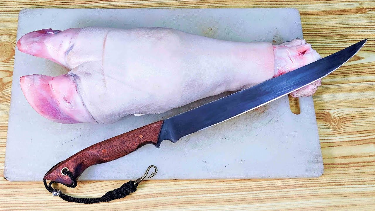 Leaf spring steel to a KNIFE-Amazing Cow Leg Cutting Skills - YouTube