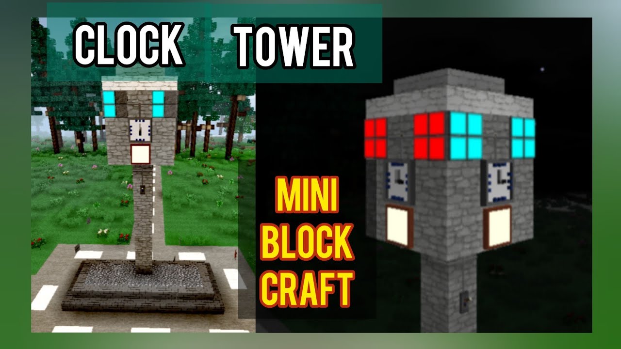 How to Build a Clock Tower? - Mini Block Craft - YouTube