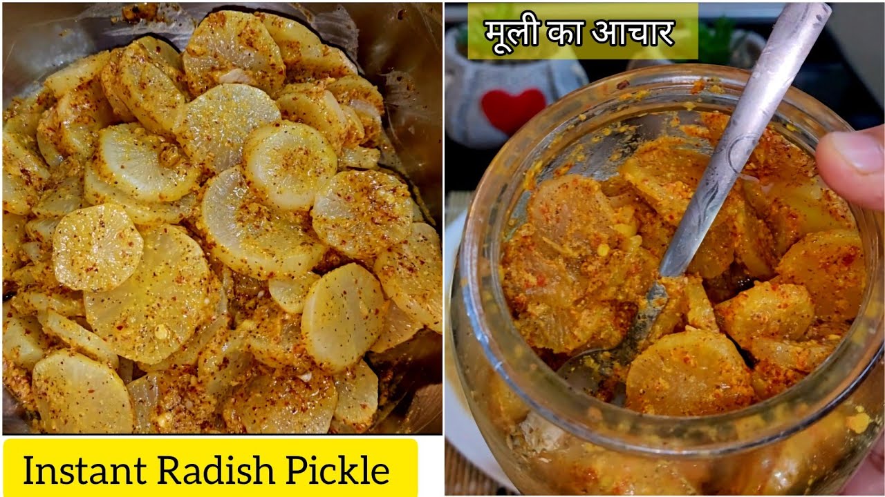 Winter Special Instant Radish Pickle Recipe | मूली का आचार | Easy Mooli ...