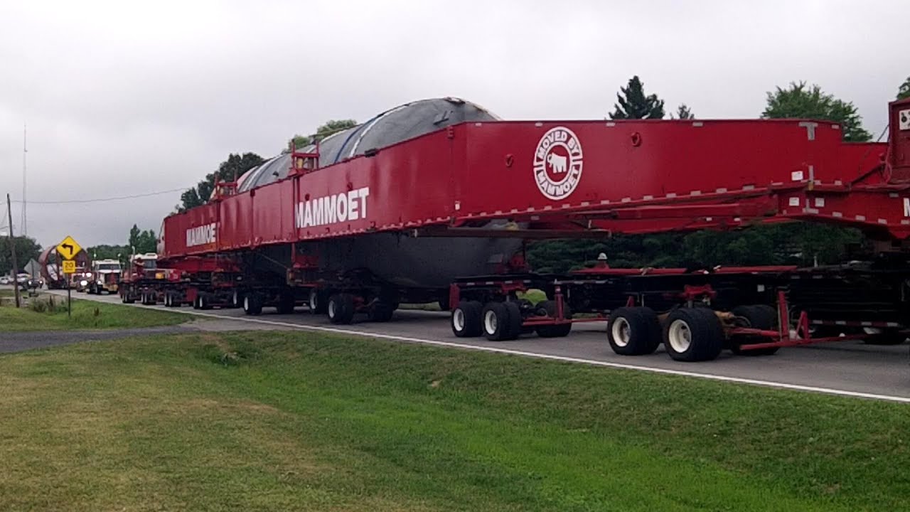 Mega Load Going Through Cisne, IL on Rt. 45 - YouTube