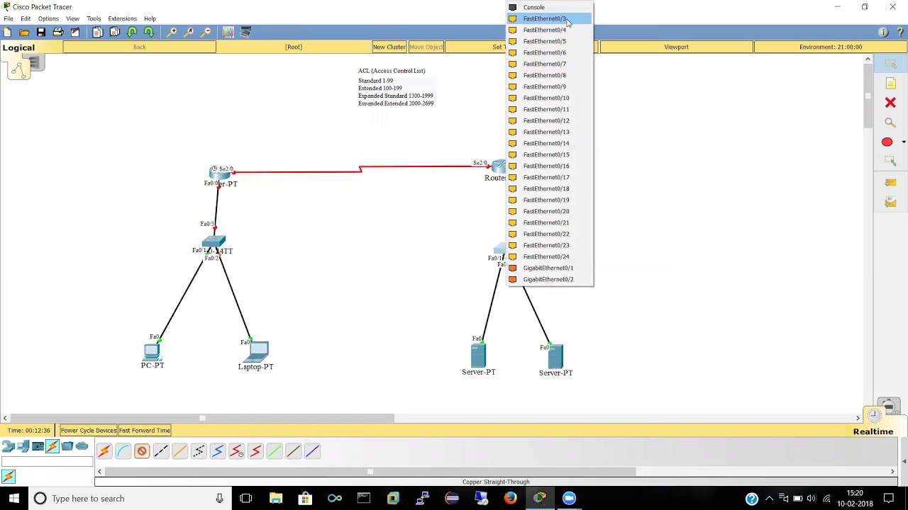 How To Configure ACL on cisco router in hindi | Statndard ACL ...