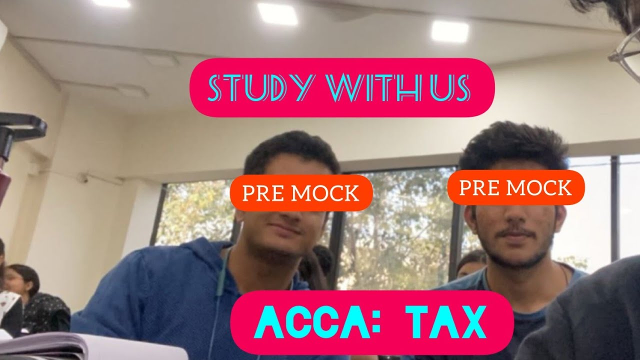 ACCA: Tax / PRE MOCK PAPER /PART 1 / March 2022 - 23/ @CAAnshulMittal ...