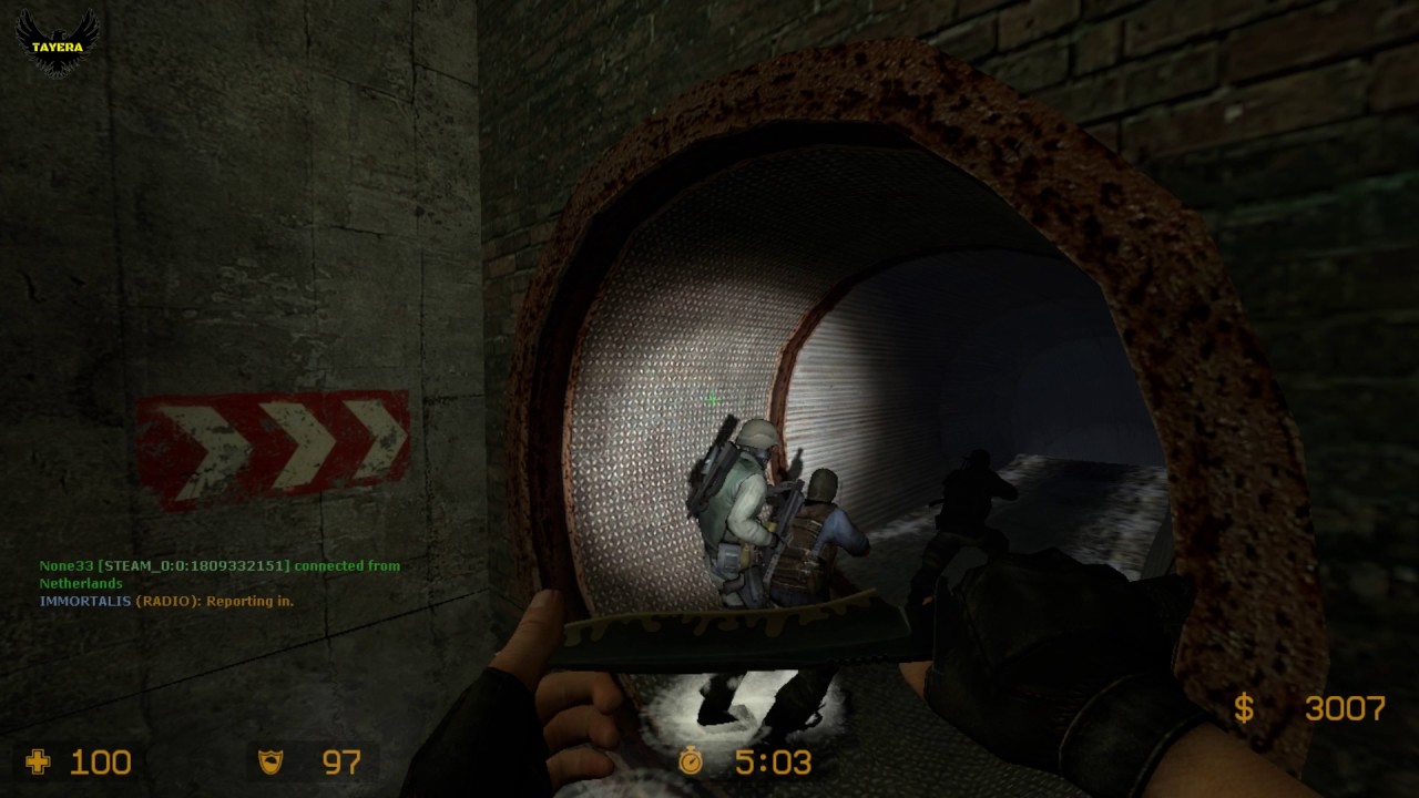 ZOMBIE ESCAPE MOD ON COUNTER-STRIKE: SOURCE, MAP: ZE_survivors, level 2 ...