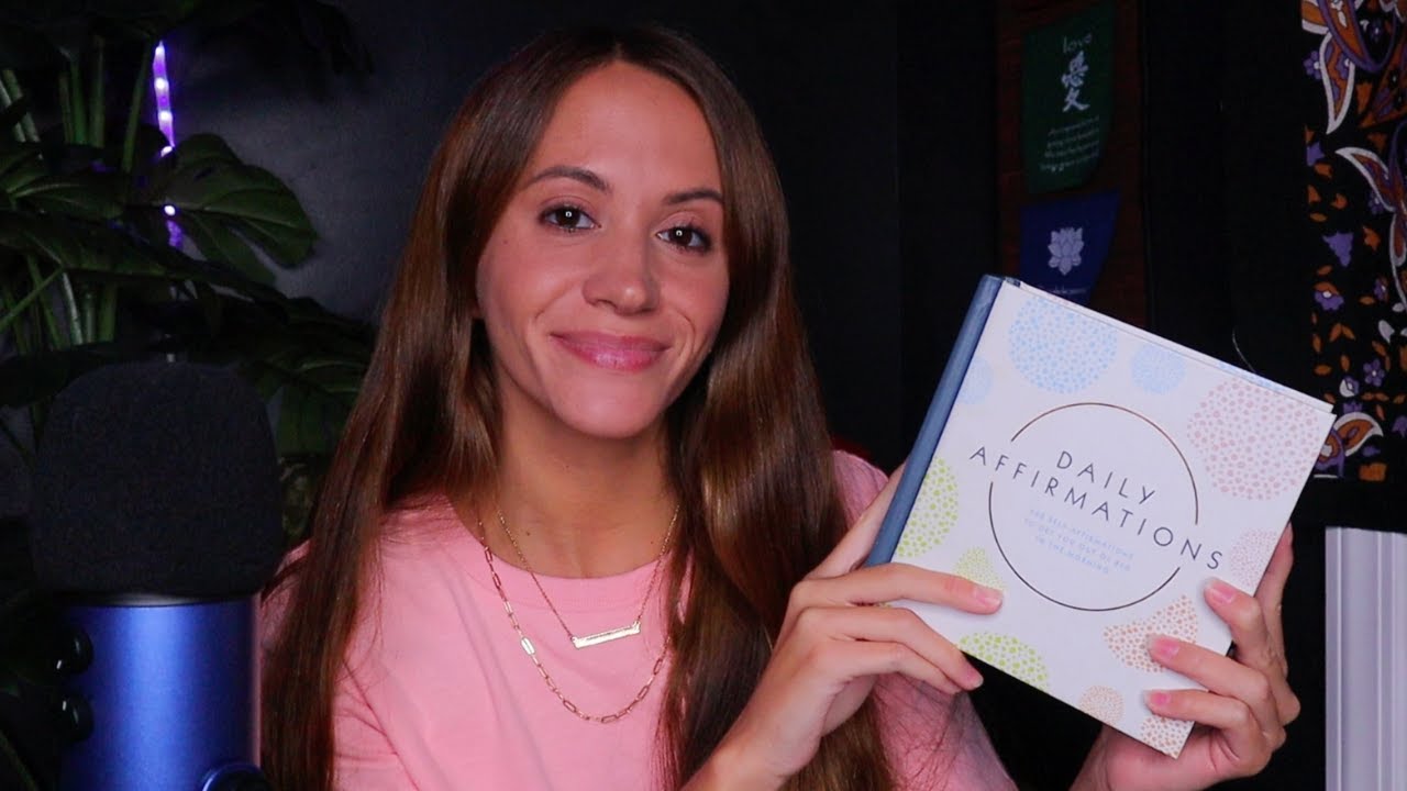ASMR / Reading You Affirmations For Happiness (whispering, tapping ...