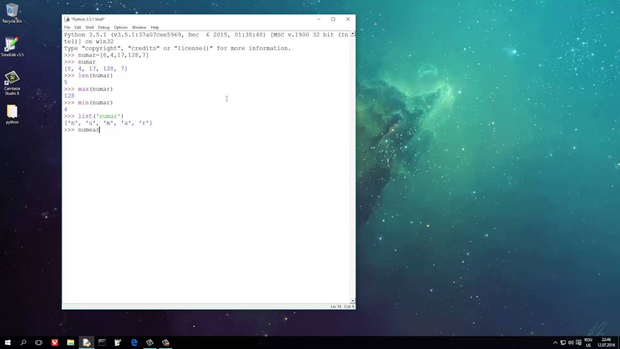 Tutoriale Video Python nr. 11 despre functii dedicate listelor - YouTube