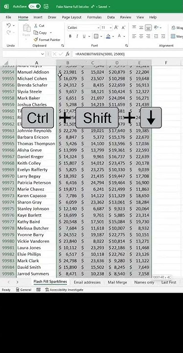100,000 Excel Sparklines charts#learnexcel #spreadsheet - YouTube
