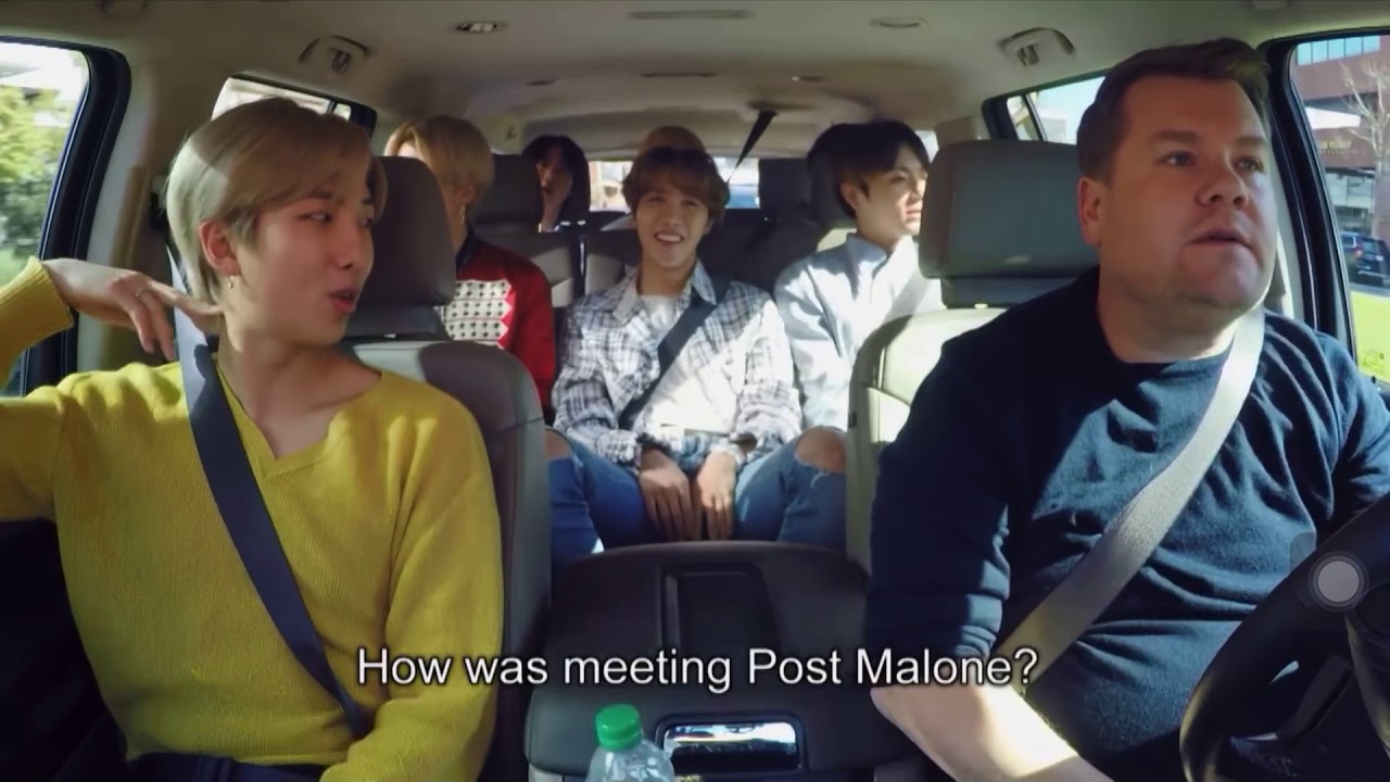 Post Malone Circles BTS carpool karaoke - YouTube