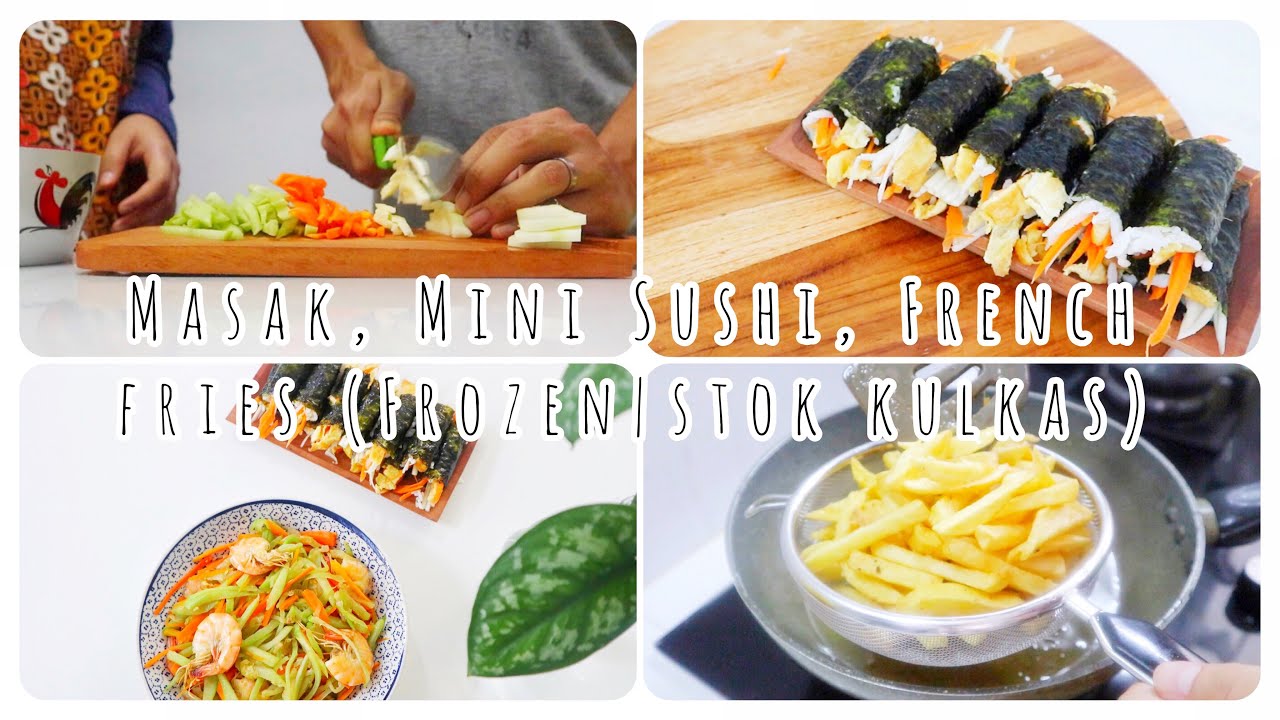 Masak, Mini Sushi, French Fries, Kentang Frozen - YouTube