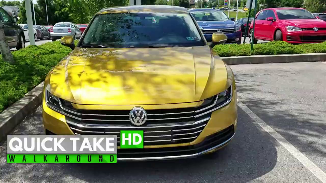 2019 Volkswagen Arteon Kurkuma Yellow Metallic - YouTube