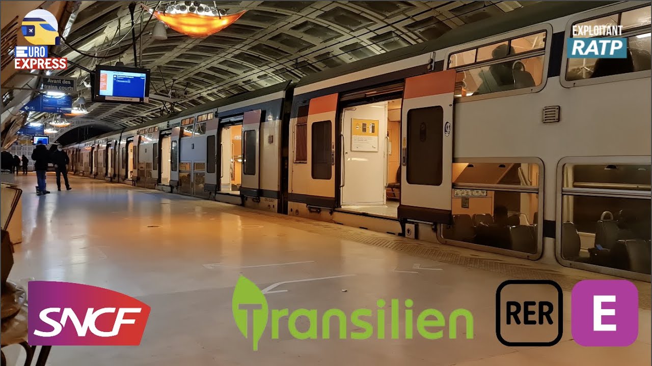 Paris RER - E Z50000 + Z22500 Magenta | Euro Express - YouTube