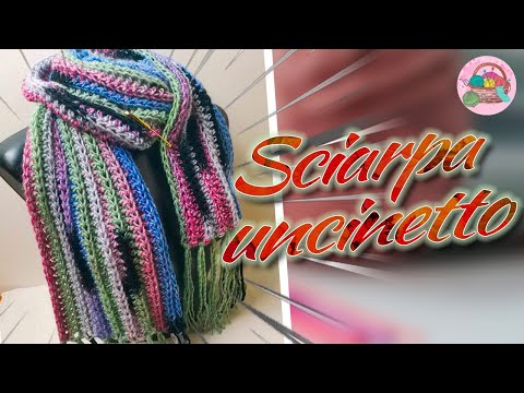 Sciarpa uncinetto tutorial completo - YouTube