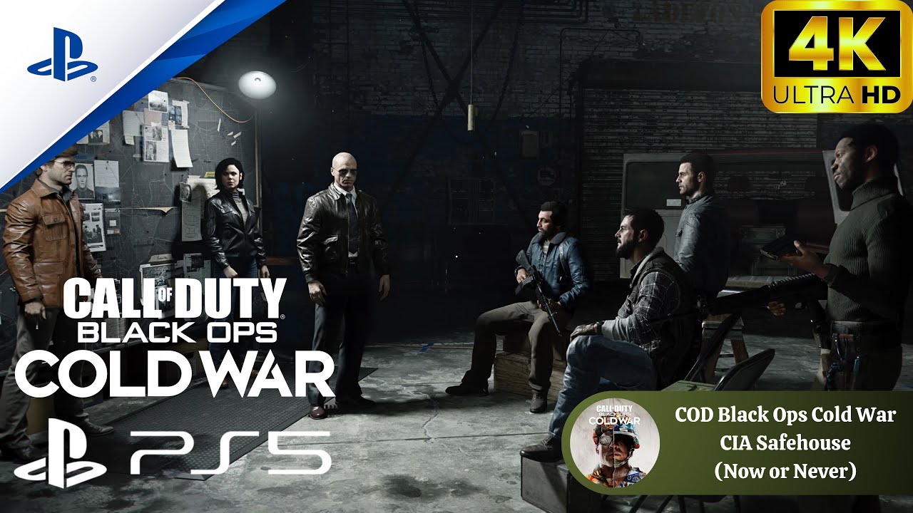 Call of Duty Black Ops Cold War – CIA Safehouse (Now or Never) | PS5 4K ...