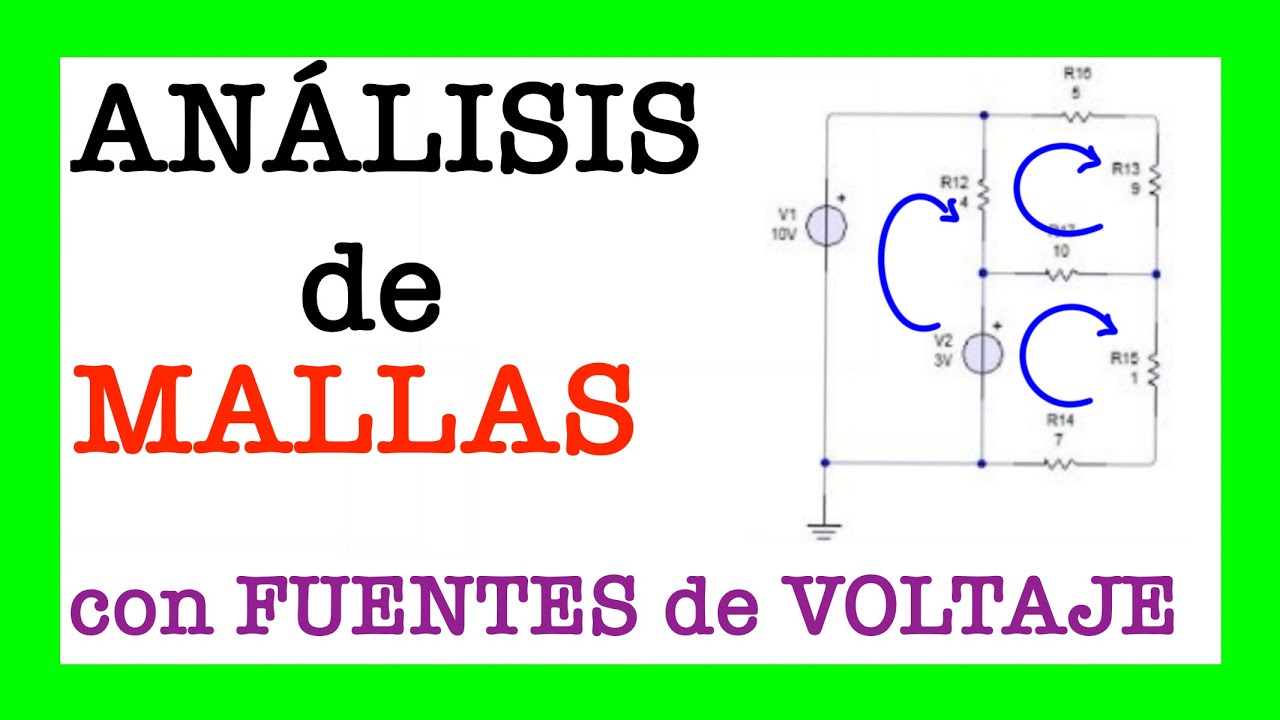 AnÁlisis De Mallas Con 2 Fuentes Problema De Circuitos ElÉctricos I