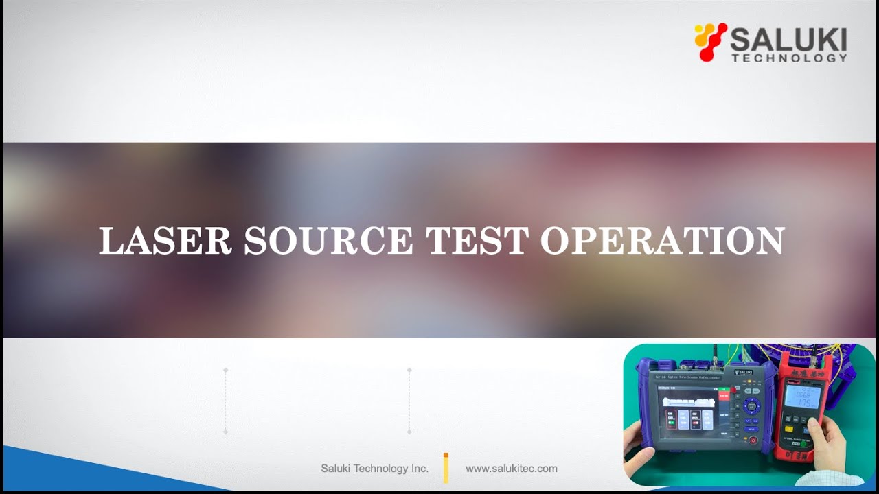 Laser Source of S2106 Series OTDR Test Video - YouTube