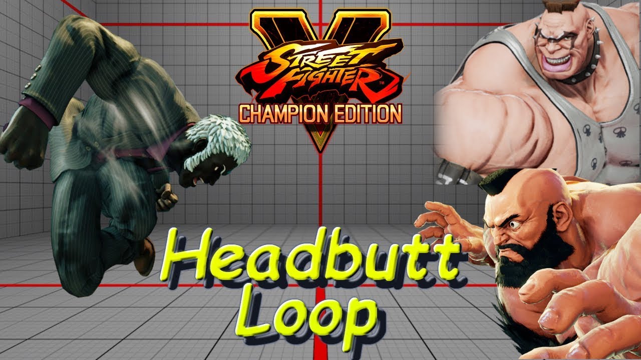 SFV - Urien Forward Throw Headbutt Loop on Abigail & Zangief - YouTube