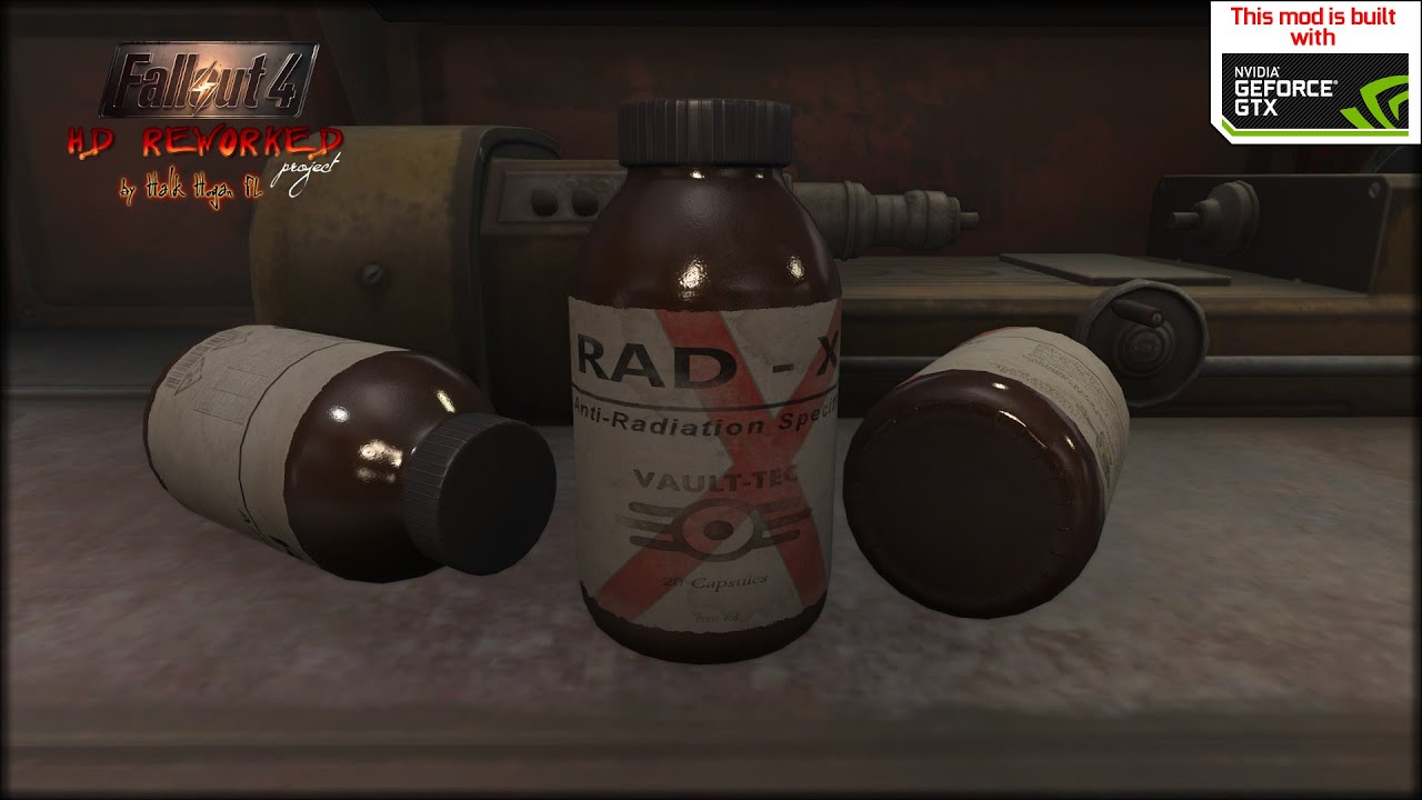 Fallout 4 HD Reworked Rad X + HDRP 1.0 Preview - YouTube