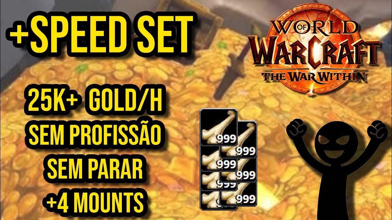 WoW GOLD FARM: +25k Gold/Hr | SPEED SET + MOUNTS | Sem DG e Profissão ...