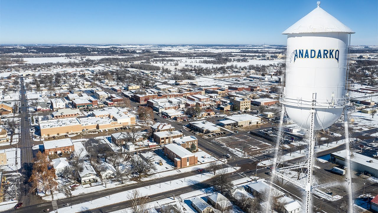 Anadarko in the Snow (Aerial Footage) - January 4, 2019 - YouTube
